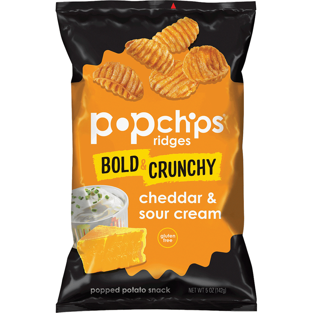 Popchips Cheddar and Sour Cream Ridges Chips | Total Wine & More