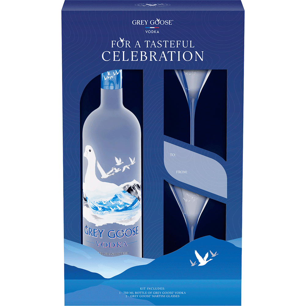 Grey Goose w/ Two Glasses Gift Vodka | Total Wine & More