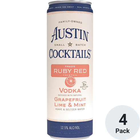 Austin Cocktails Sparkling Fred's Ruby Red Cocktail | Total Wine & More