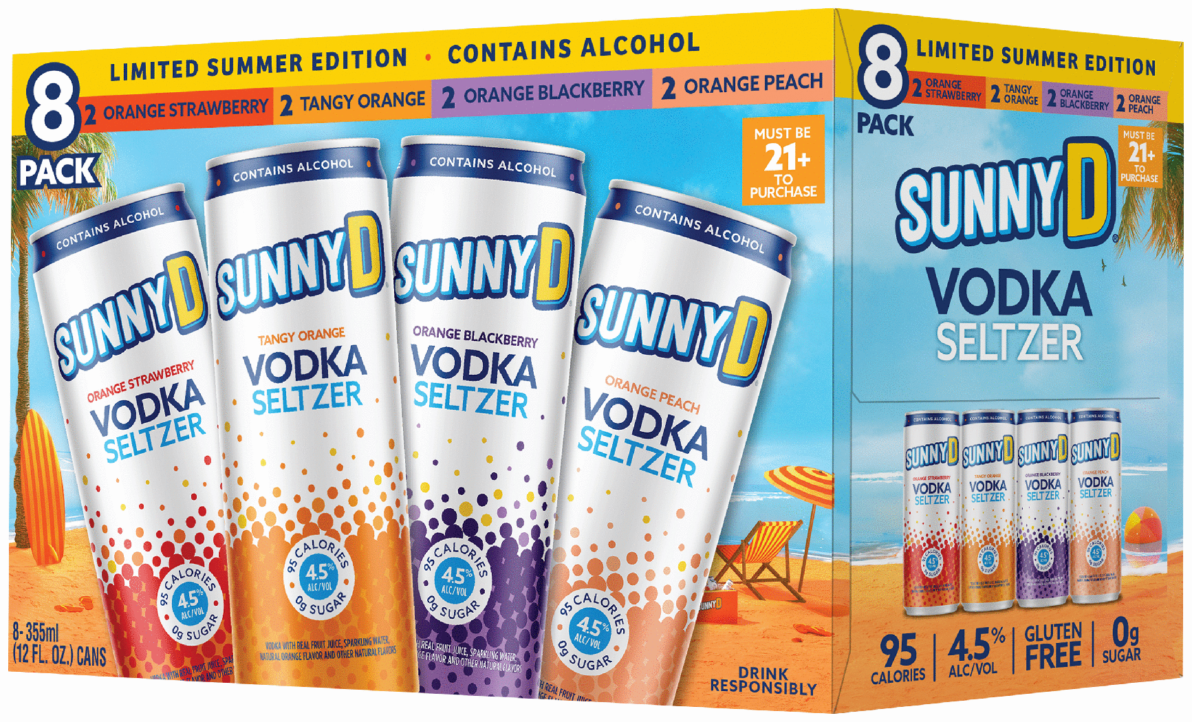 Sunny D Vodka Seltzer - Beer | Total Wine & More