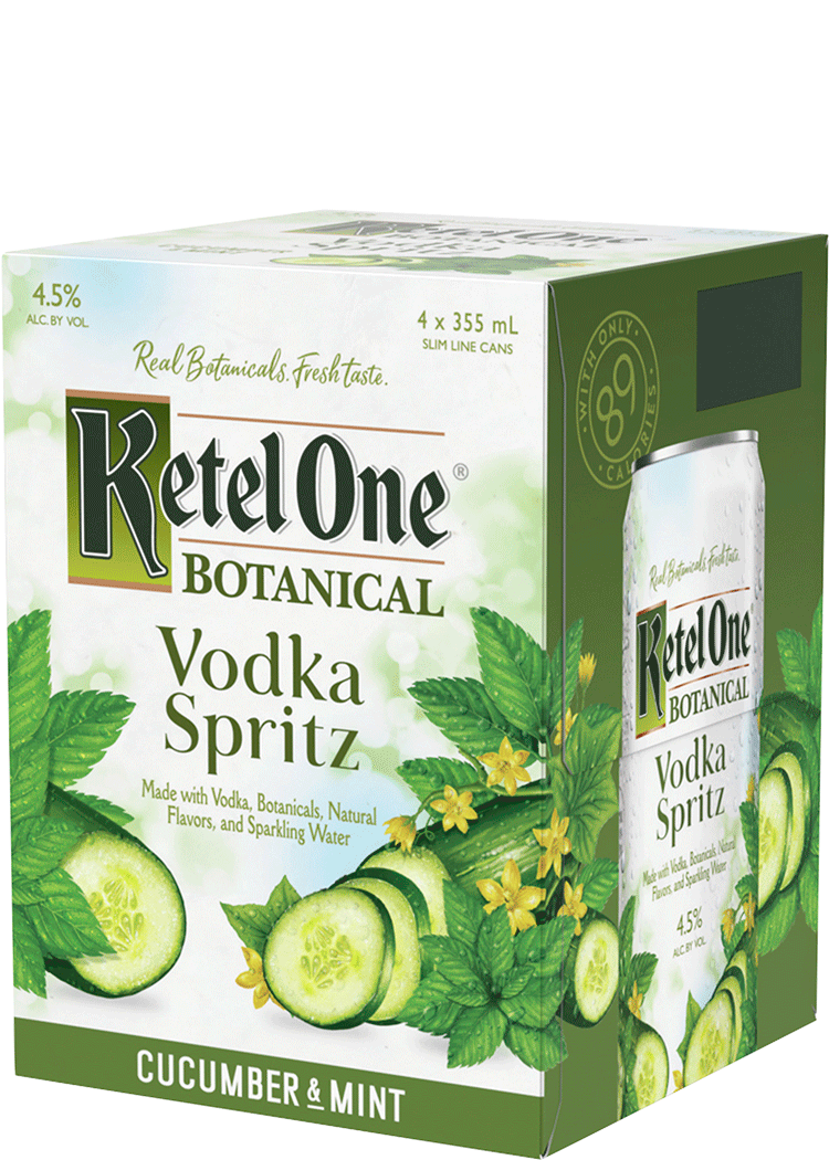 Ketel One Botanical Vodka Spritz Cucumber & Mint | Total Wine & More