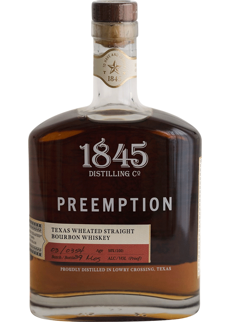 1845 Preemption Texas Wheated Straight Bourbon Whiskey | Total Wine & More