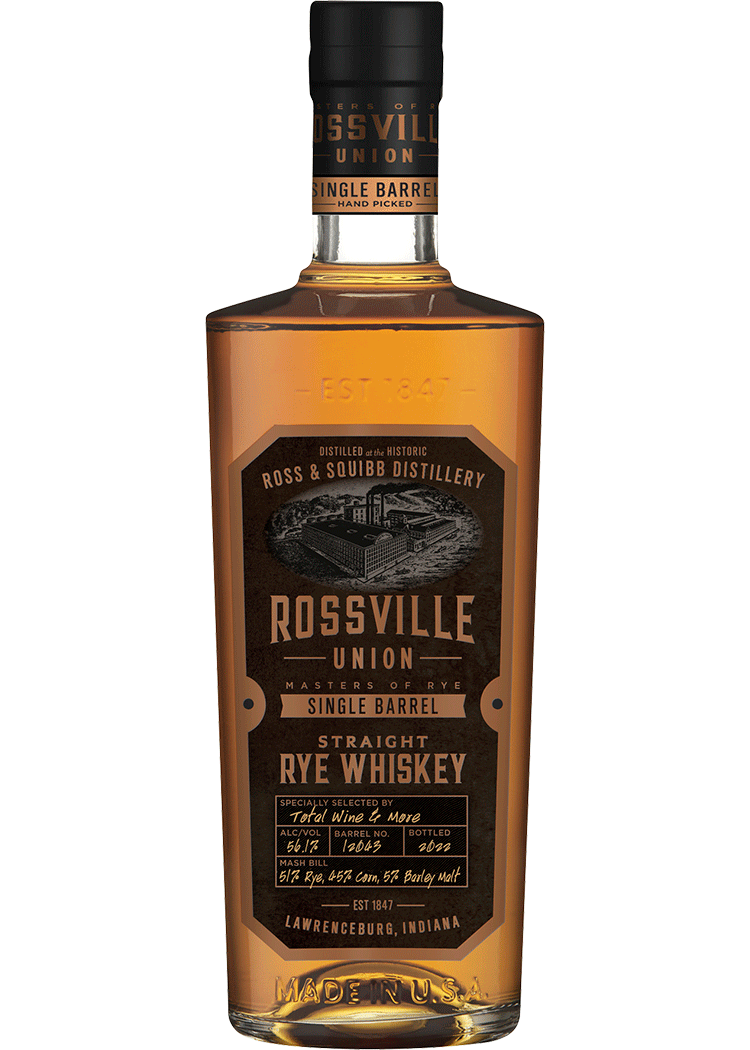 Rossville Union Single Barrel Rye Whiskey Barrel Select | Total Wine & More