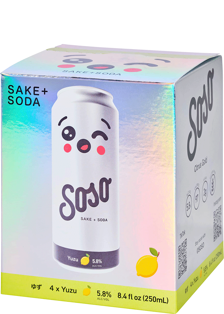 Soso Sake Sake + Soda Yuzu | Total Wine & More