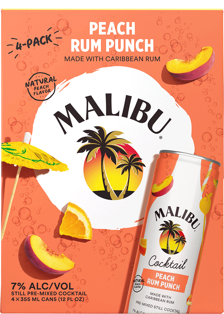 Malibu Cocktail Peach Rum Punch | Total Wine & More