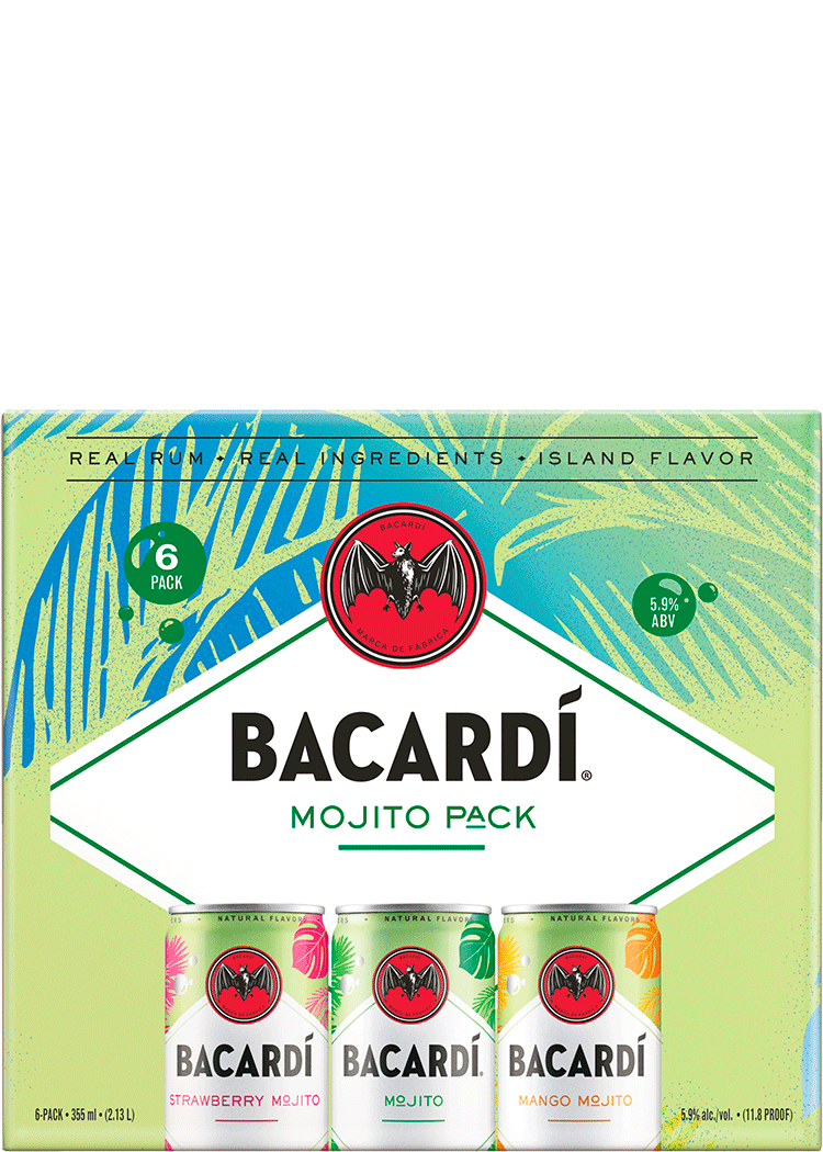 Bacardi Cocktails Mojito Variety Pack | Total Wine & More