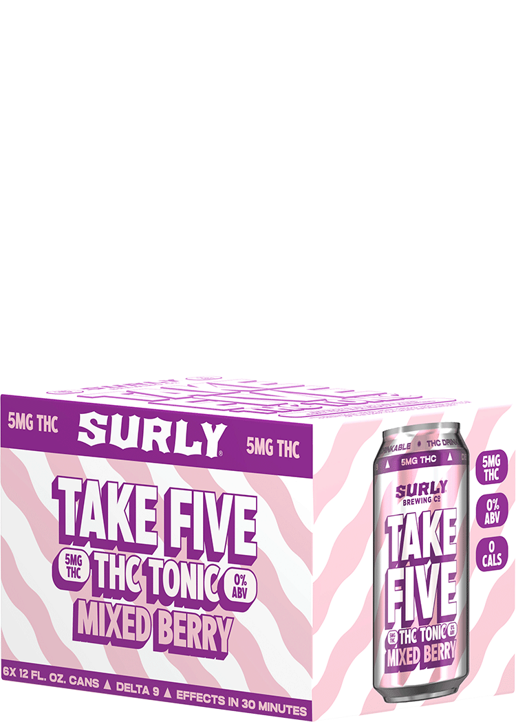 Surly Take Five THC 5mg Tonic Mixed Berry | Total Wine & More