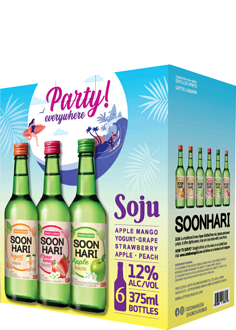 Soonhari Soju 6-Flavor Variety Pack | Total Wine & More