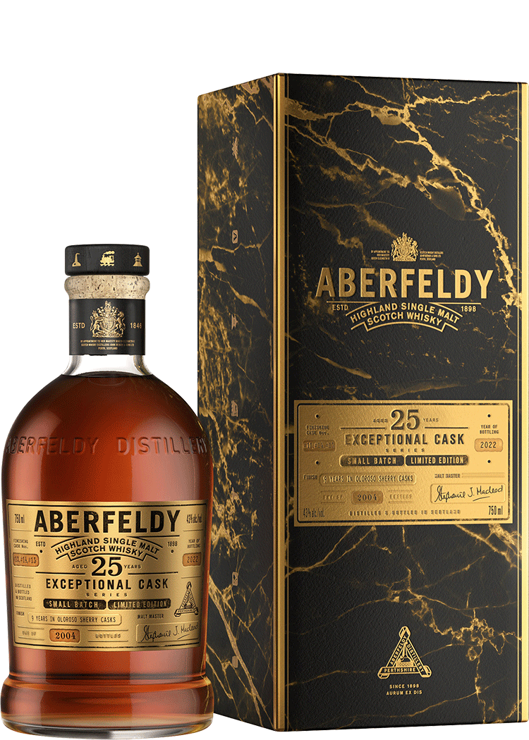 Aberfeldy 25 Year Old Single Malt Scotch Whisky Oloroso Cask Finish ...