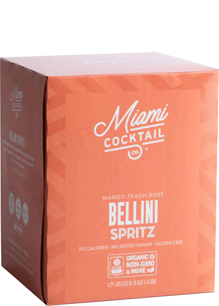 Miami Cocktail Organic Spritz Bellini Mango Peach | Total Wine & More