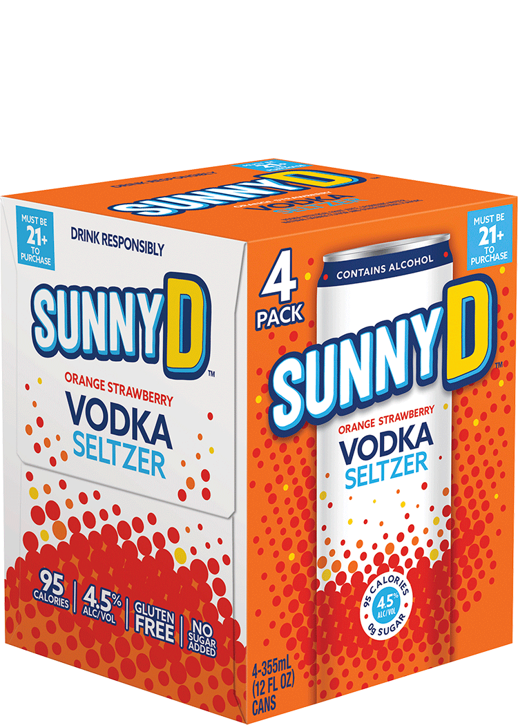SunnyD Vodka Seltzer Orange Strawberry | Total Wine & More