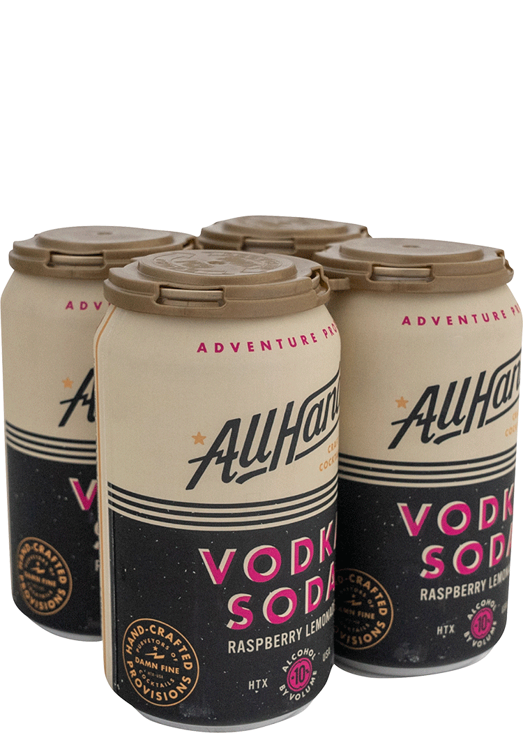 All Hands Vodka Soda Raspberry Lemonade | Total Wine & More