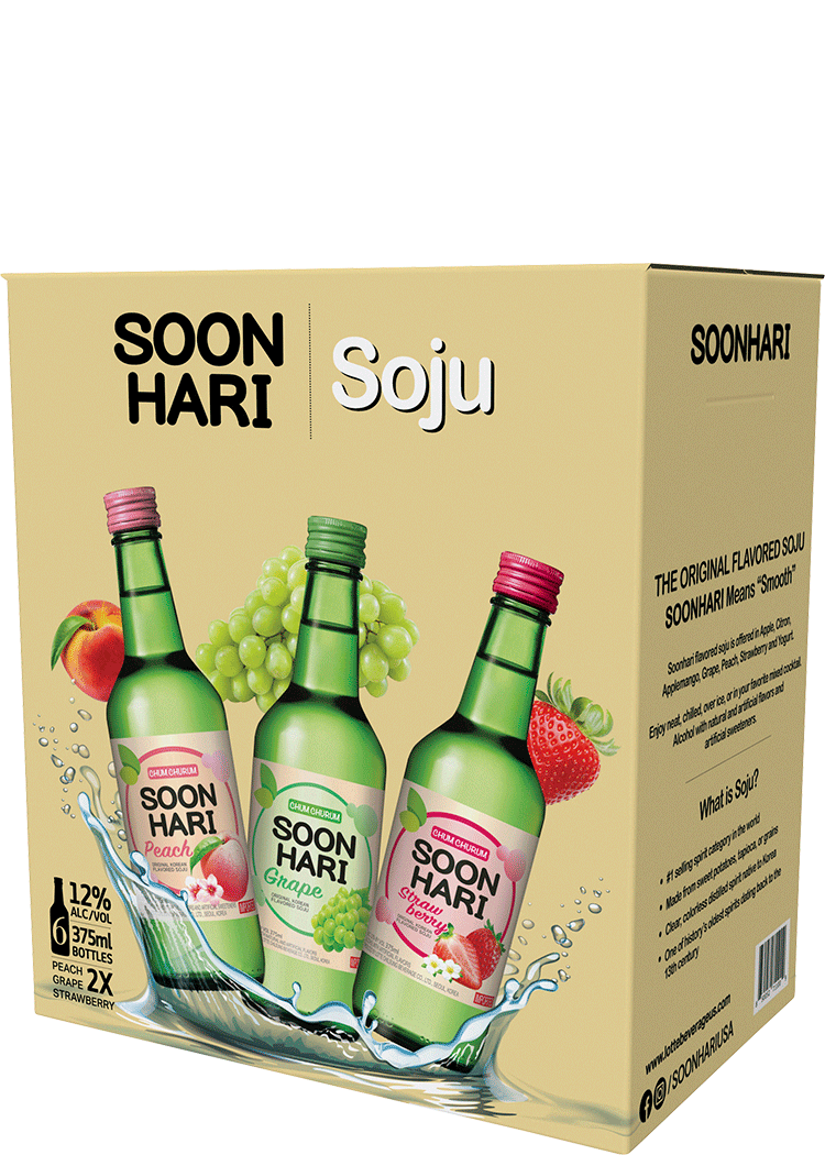 Soonhari Soju 3-Flavor Variety Pack | Total Wine & More