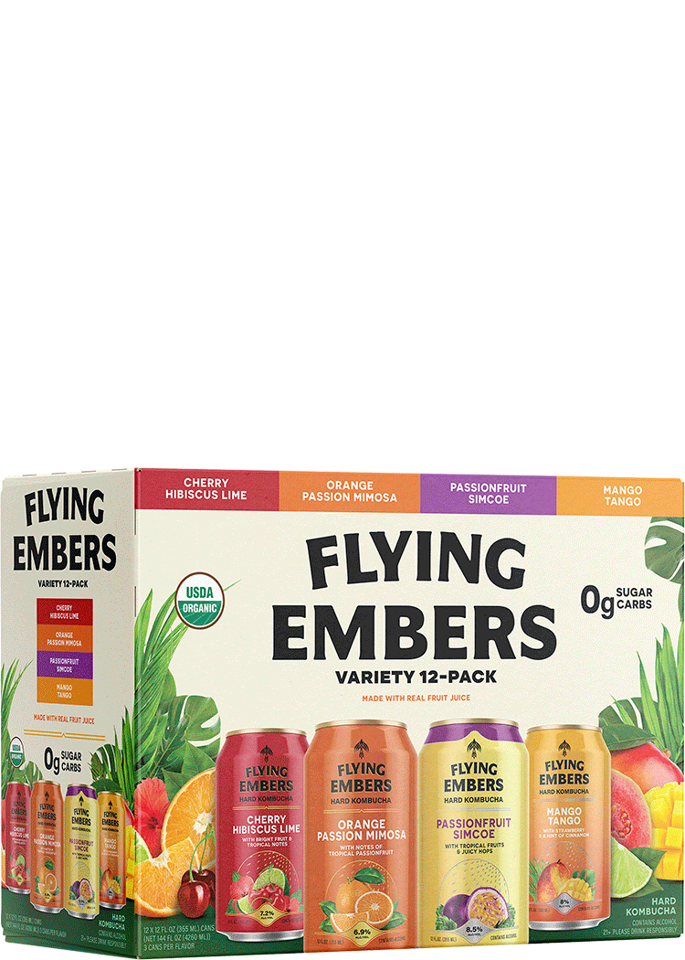 Flying Embers Hard Kombucha Variety | Total Wine & More