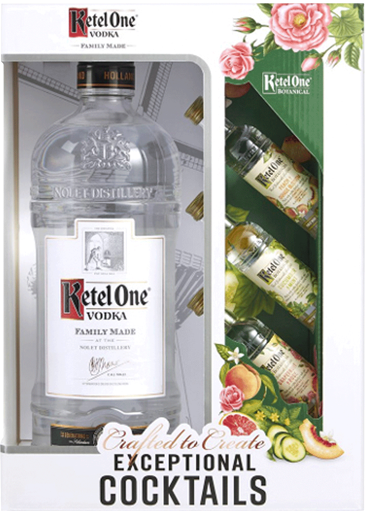 Ketel One with 3x50ml Ketel One Botanical 50ml Vodka | Total Wine & More