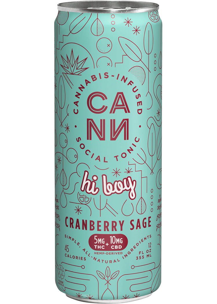 CANN Hi Boy THC 5mg Cranberry Sage | Total Wine & More