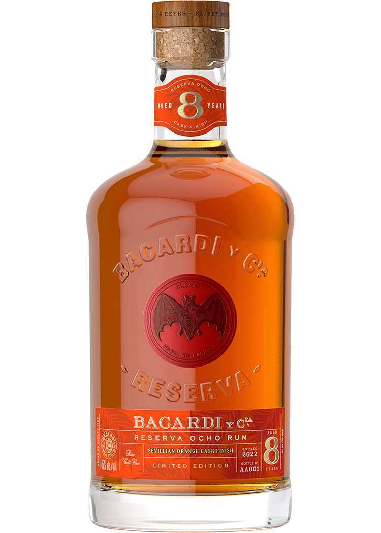 Bacardi Reserva Ocho Sevillian Orange Cask Rum | Total Wine & More