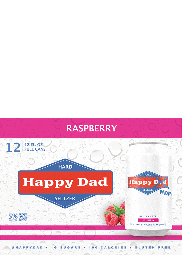 Happy Dad Hard Seltzer Raspberry Mom | Total Wine & More