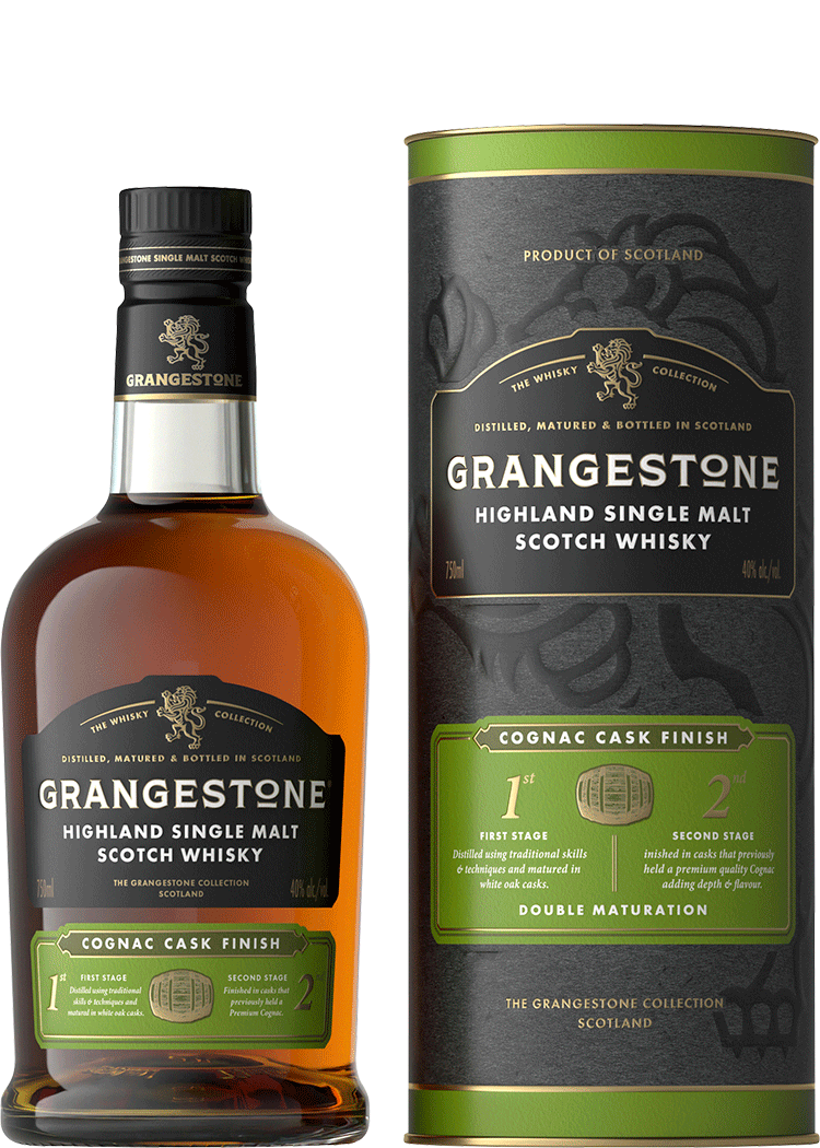 Grangestone Cognac Cask Finish Single Malt Scotch Whisky | Total Wine ...