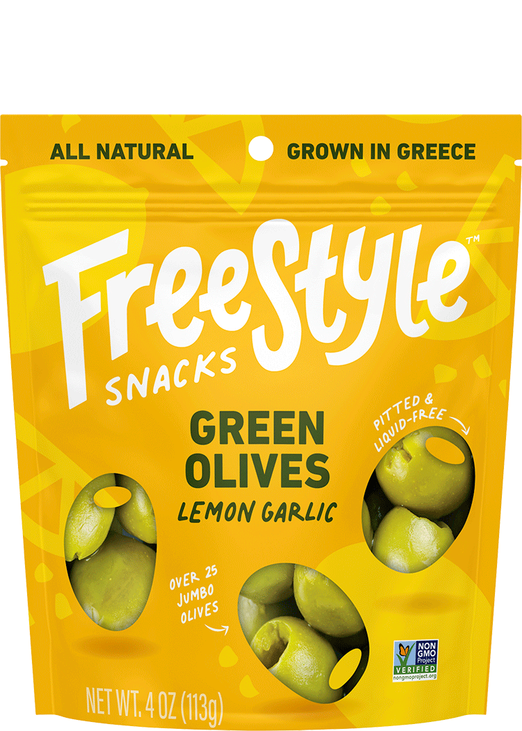 Freestyle Snacks Lemon Garlic Olives | Total Wine & More