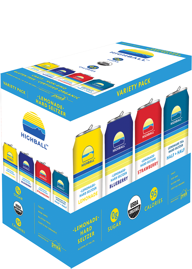 Peak Organic Highball Lemonade Variety Pack | Total Wine & More