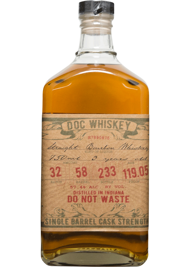Doc Whiskey Cask Strength Single Barrel Bourbon | Total Wine & More