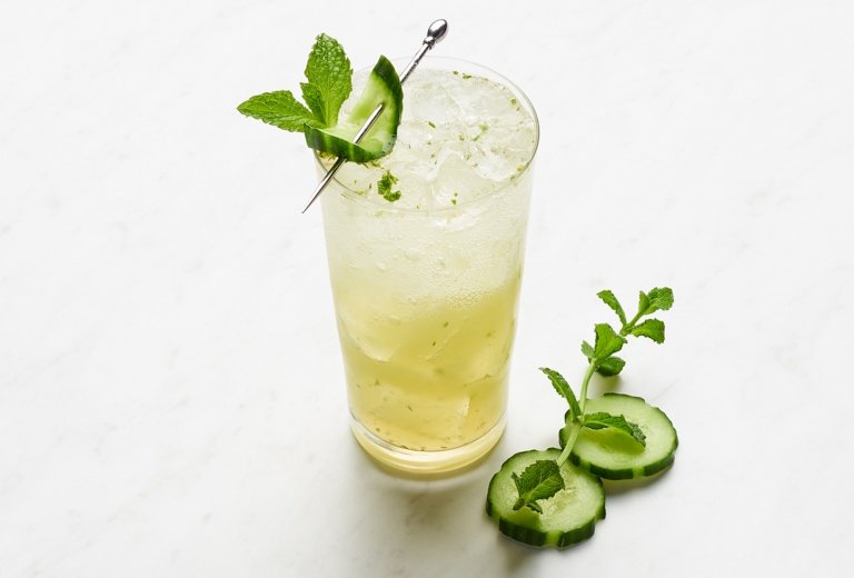 Cucumber Mint Gin Fizz Cocktail Recipe | Total Wine & More