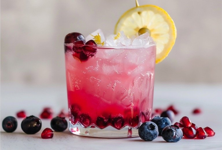 Blueberry Pomegranate Spritzer Cocktail Recipe | Total Wine & More