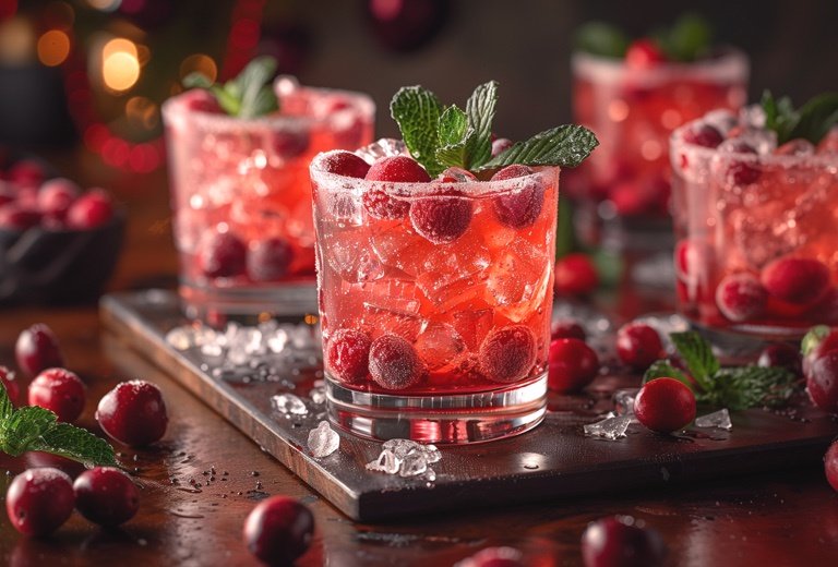 Cranberry Peppermint Spritz Cocktail Recipe | Total Wine & More