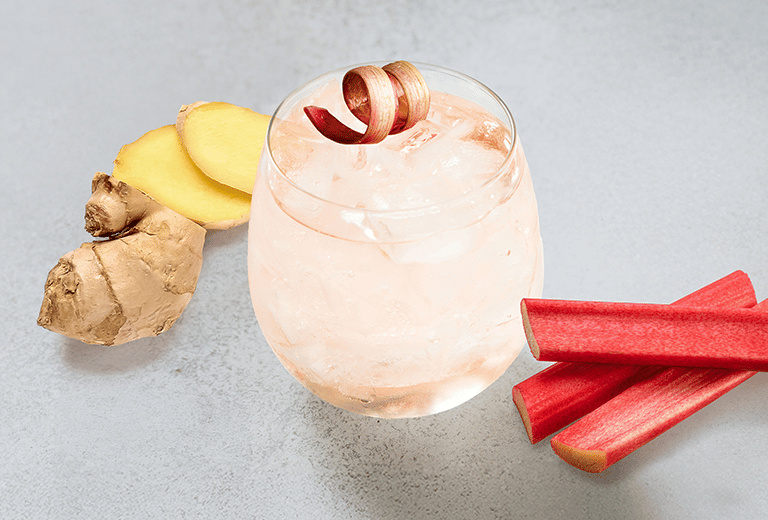 Rhubarb Ginger Spritz Cocktail Recipe | Total Wine & More